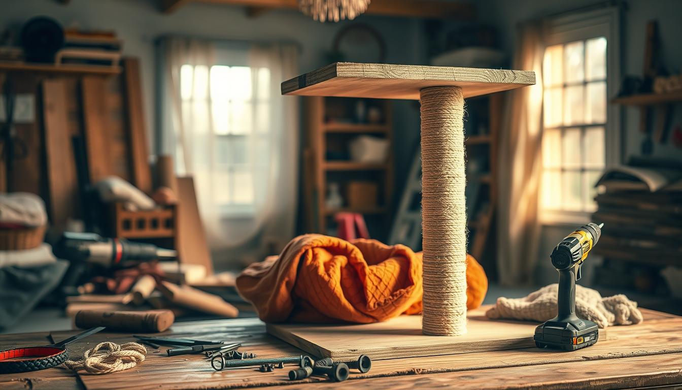 Kratzbaum DIY: Katzenbaum selber bauen